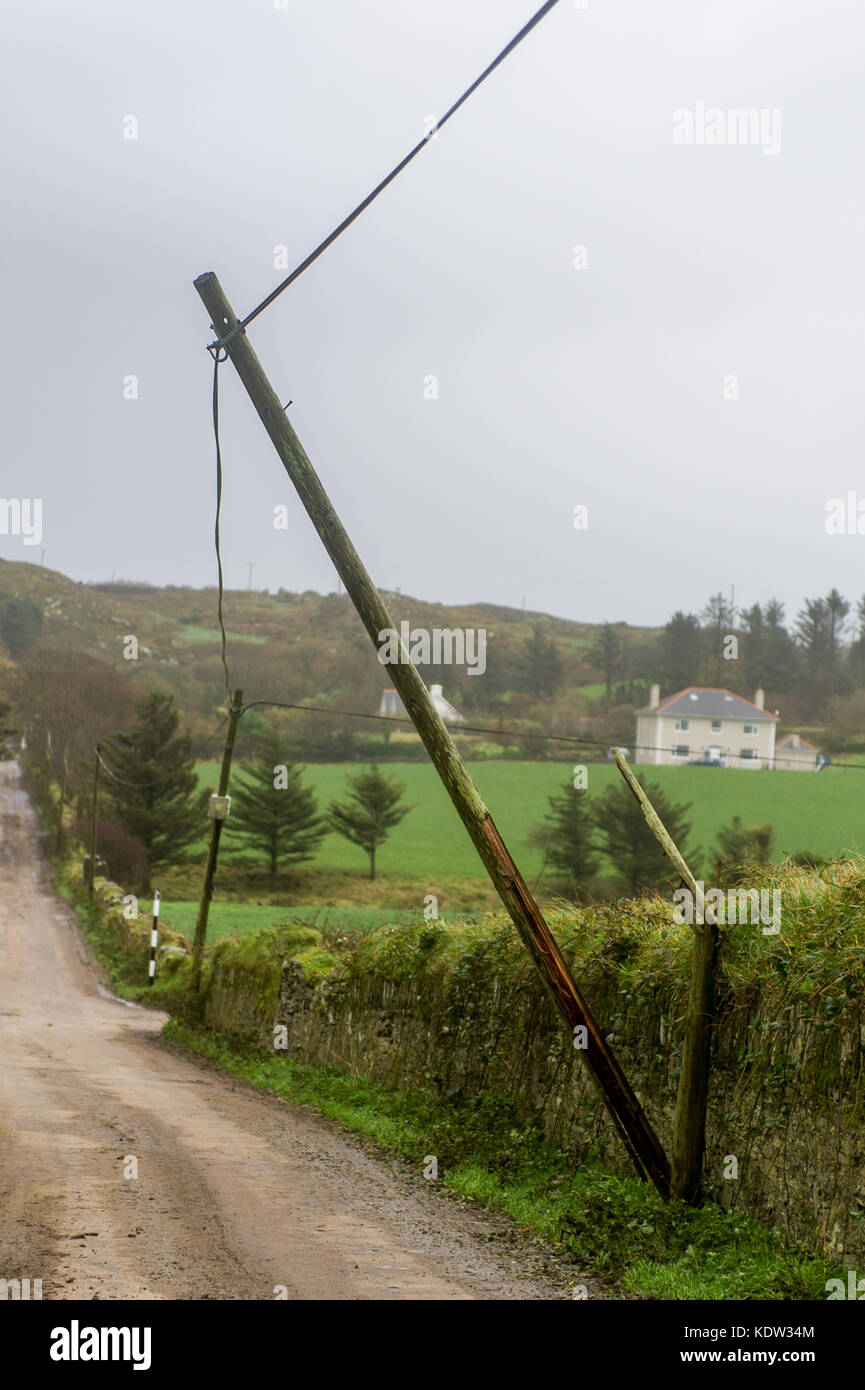 Schull, Ireland 16th Oct, 2017. Ex-Hurricane Ophelia caused widespread ...