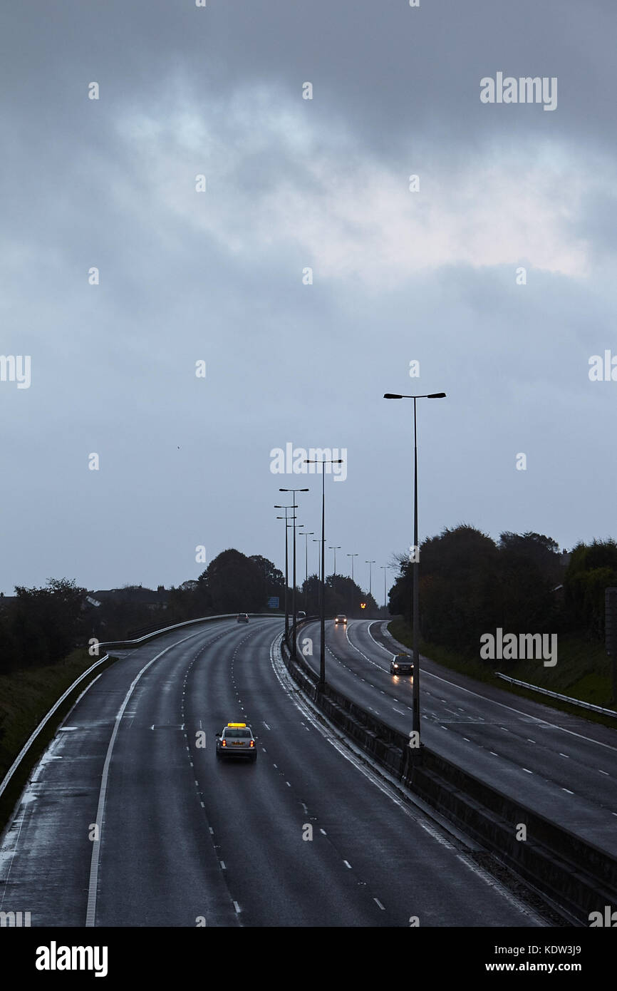 Newtownabbey, Northern Ireland. 16th October, 2017. M2 motorway almost ...