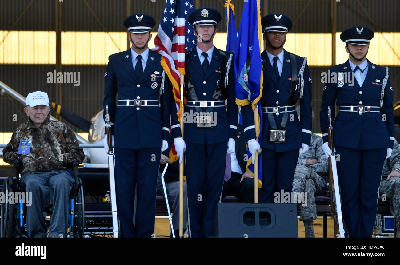 Oct 13,2017. Edwards AFB, CA. (Ret) Major General Chuck Yeager 94, who ...