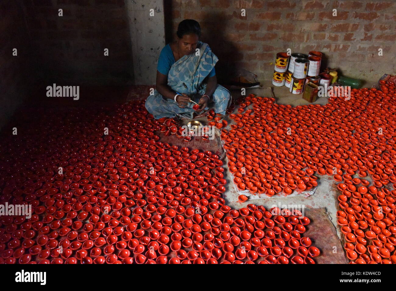 Soil made diya hi-res stock photography and images - Alamy