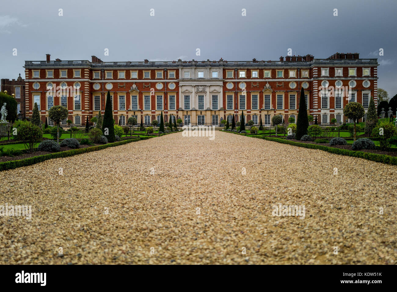 Magnificent Hampton Court Palace in two distinct contrasting ...