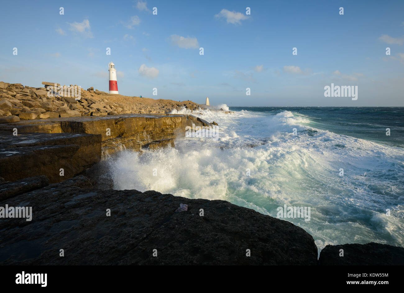 Portland Bill, Dorset. 16th Oct 2017. UK Weather. Storm Ophelia hits ...
