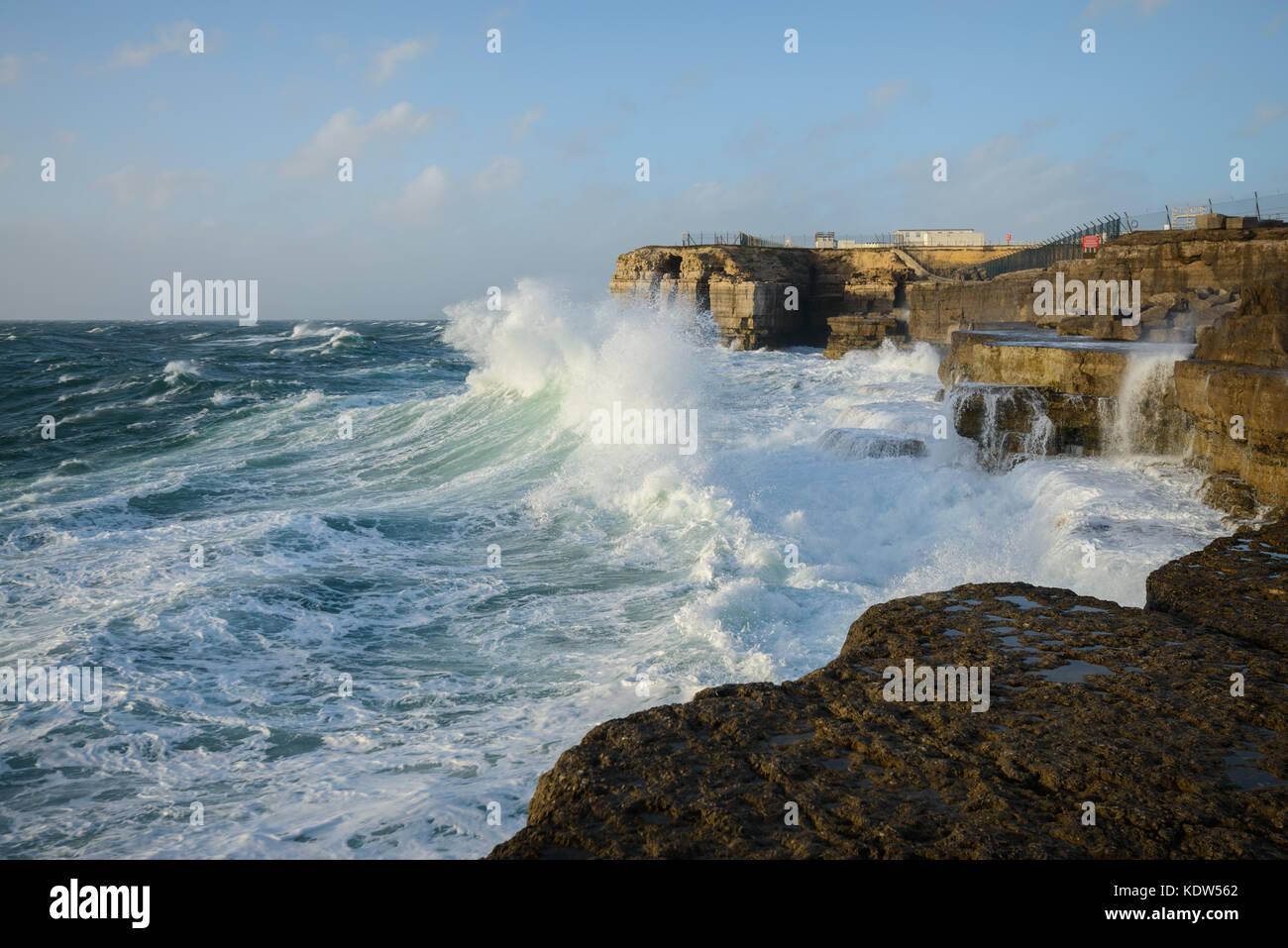 Portland Bill, Dorset. 16th Oct 2017. UK Weather. Storm Ophelia hits ...