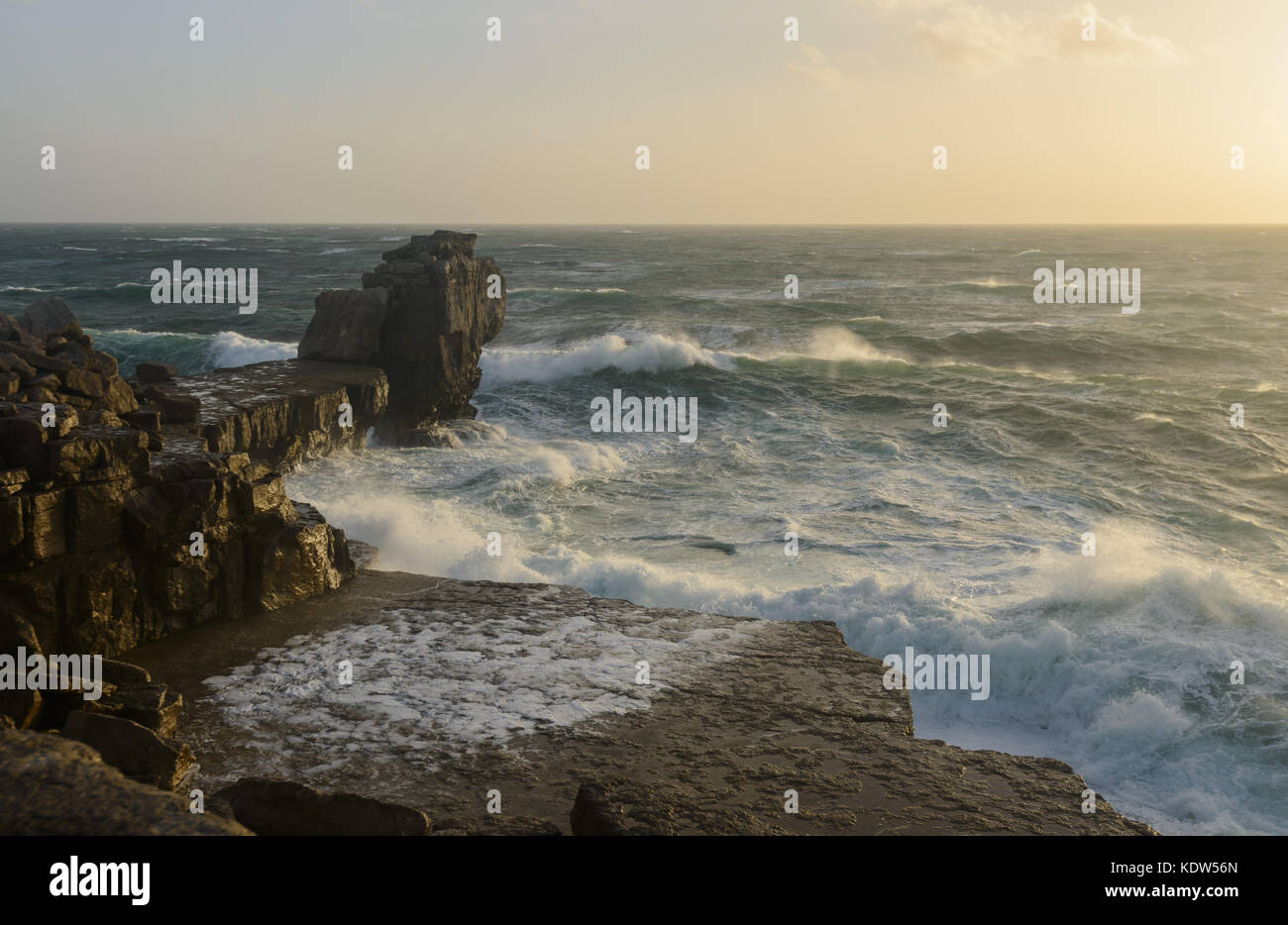 Portland Bill, Dorset. 16th Oct 2017. UK Weather. Storm Ophelia hits ...