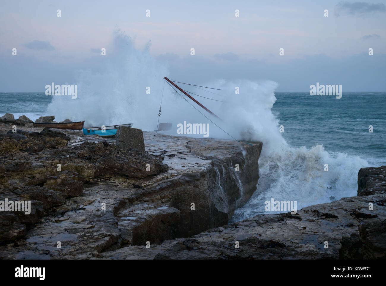 Portland Bill, Dorset. 16th Oct 2017. UK Weather. Storm Ophelia hits ...