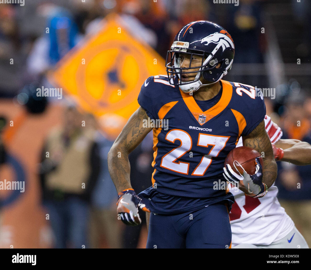 October 15, 2017: Denver Broncos cornerback Brendan Langley (27 ...