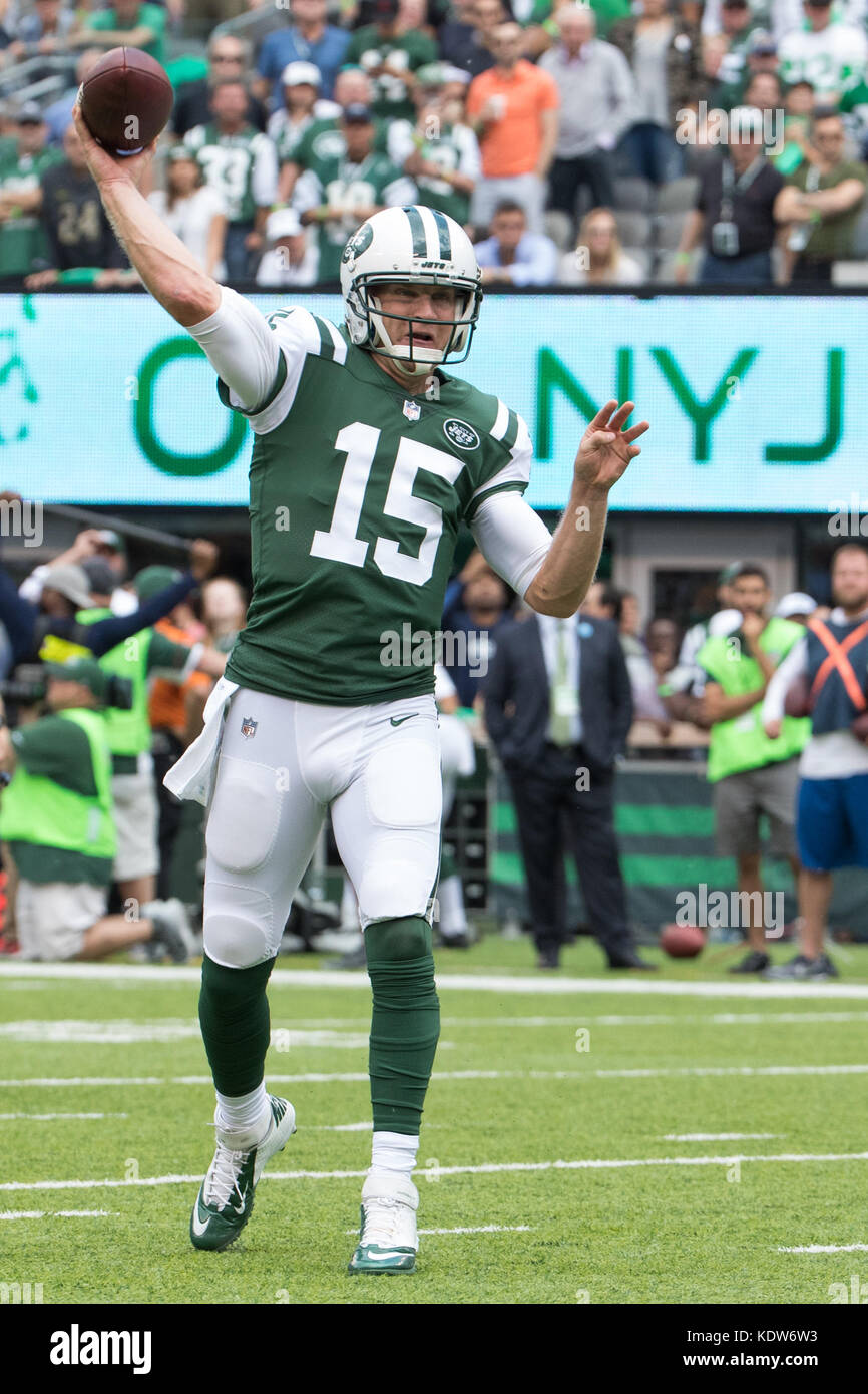 East Rutherford, New Jersey, USA. 15th Oct, 2017. New York Jets ...