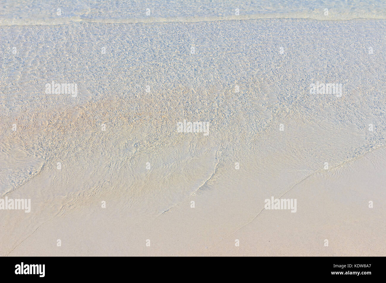 Wave of the sea on the sand beach Stock Photo - Alamy