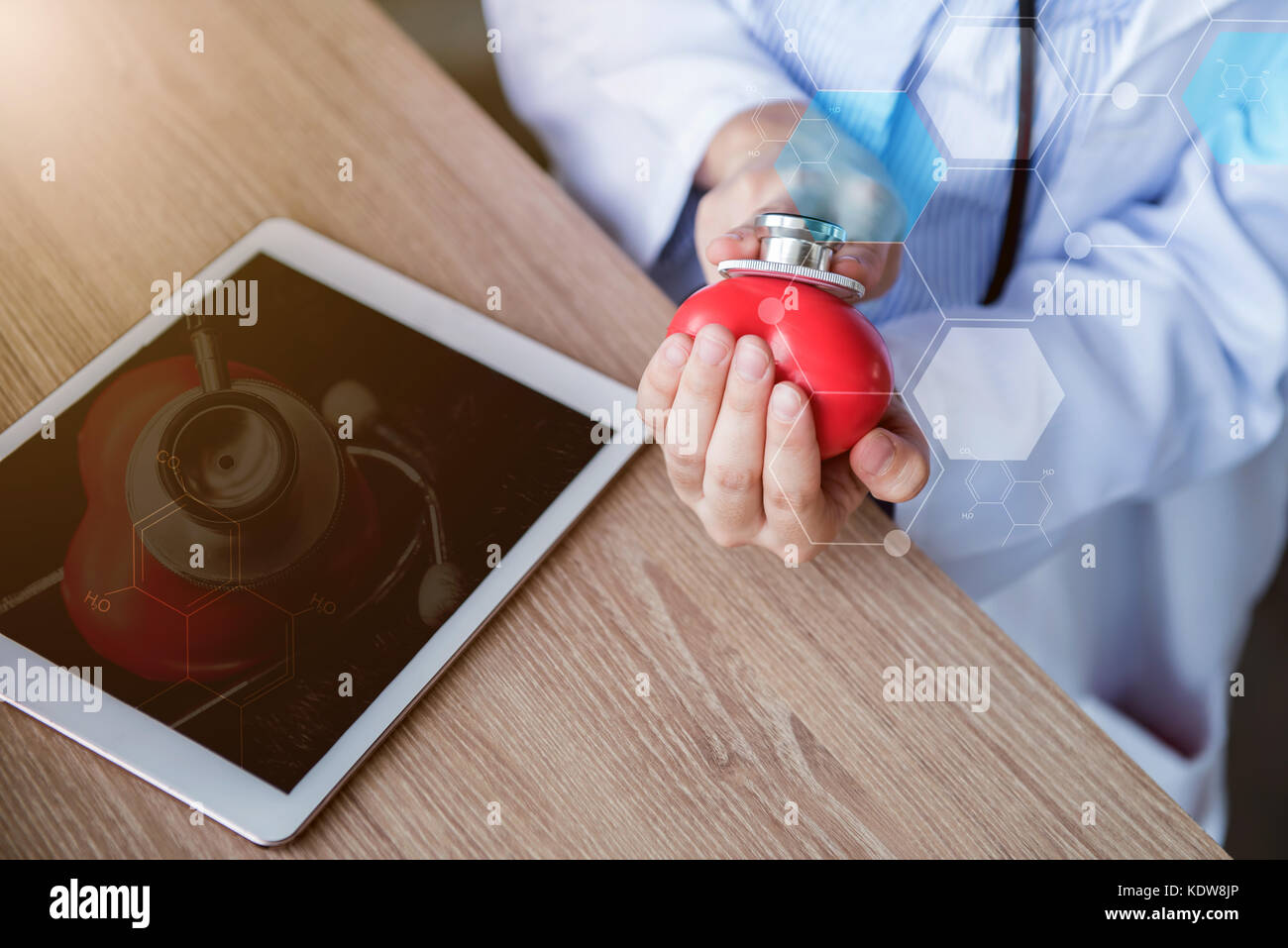 doctor, physical examination and Heart Disease Checker Stock Photo - Alamy