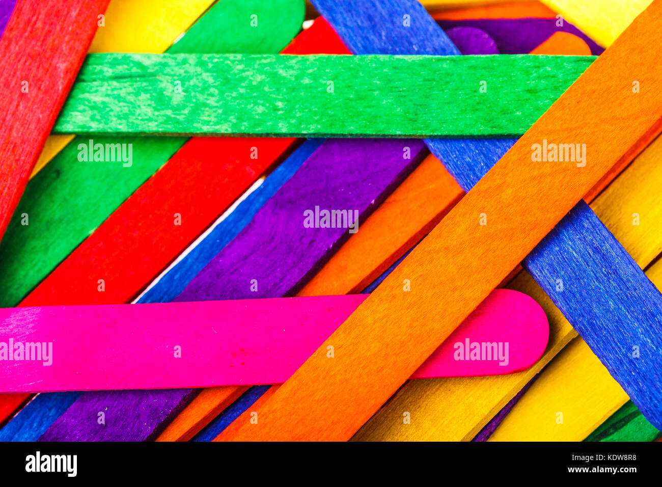 colorful wood ice cream stick Stock Photo - Alamy