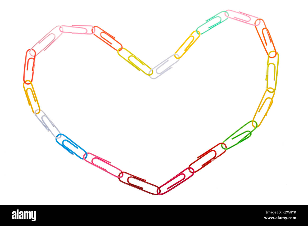 heart from clip office Stock Photo - Alamy