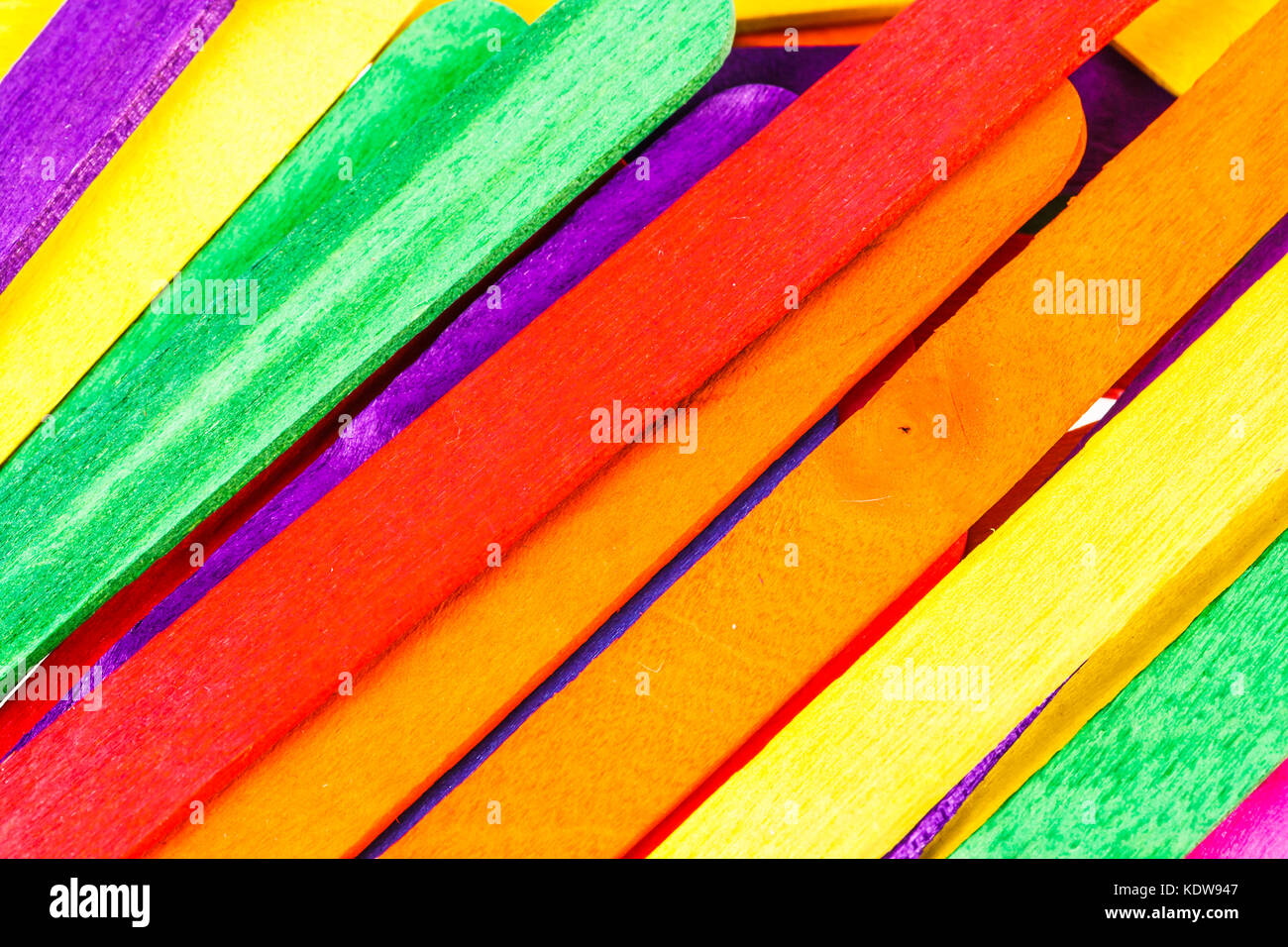 colorful wood ice cream stick Stock Photo - Alamy