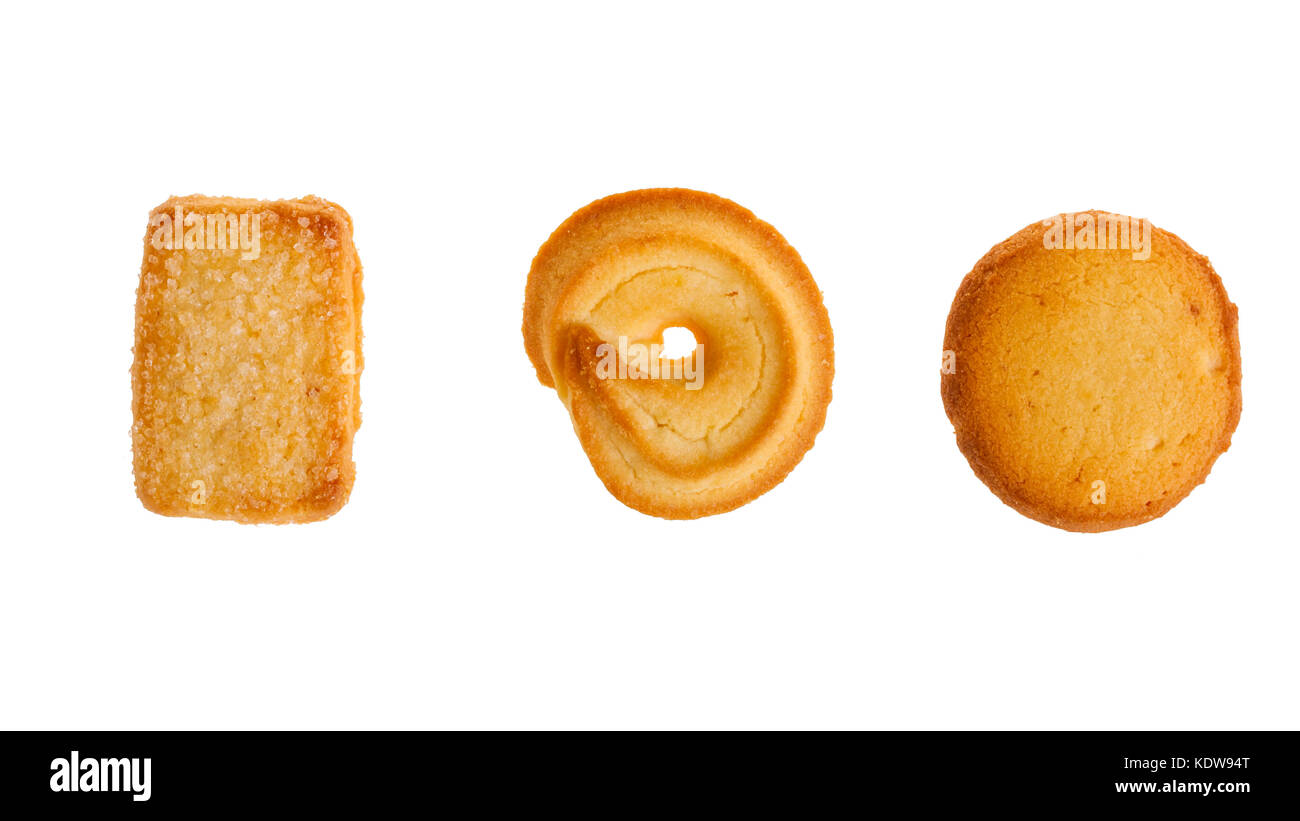 Cookies isolated on white background Stock Photo - Alamy