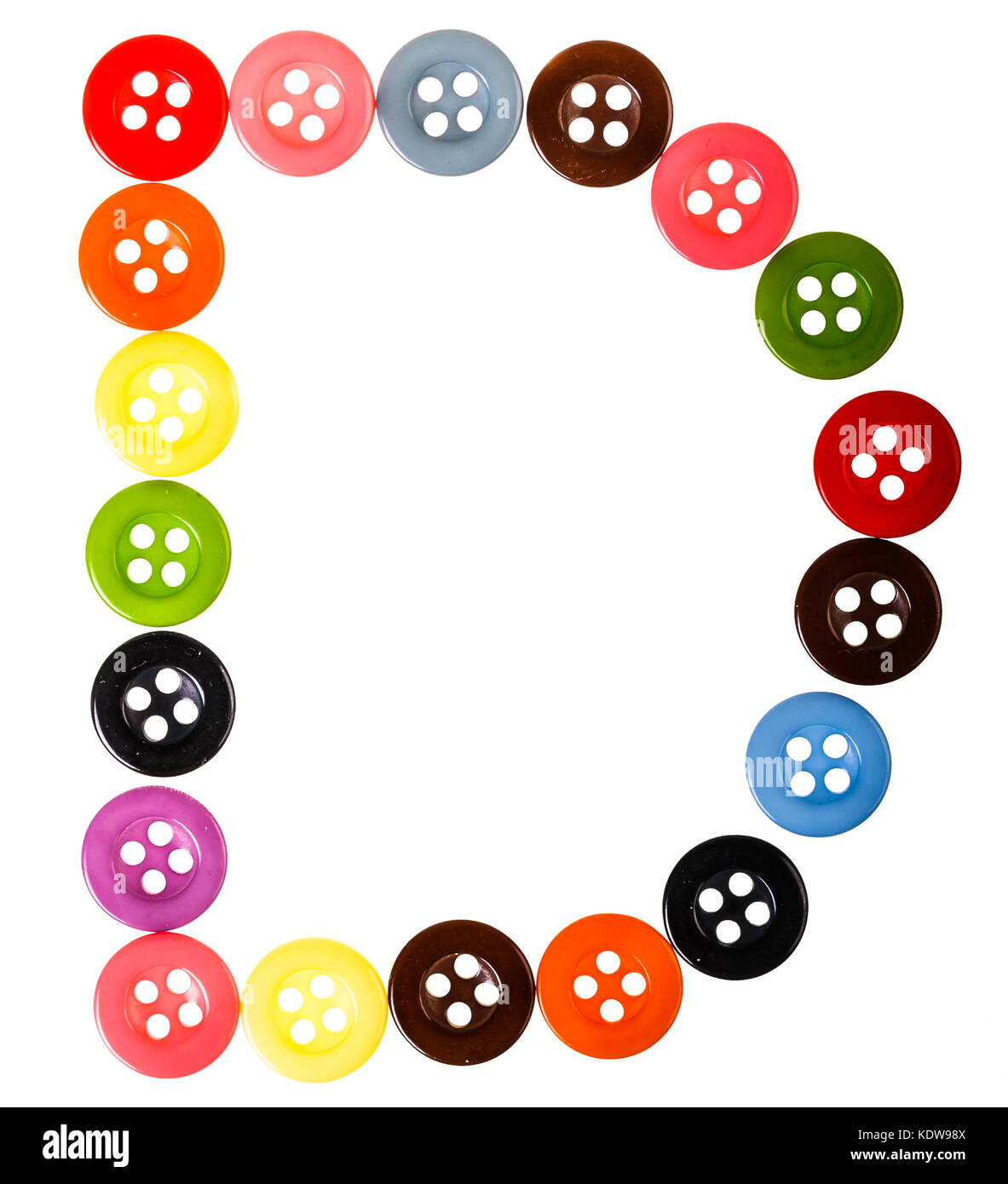 alphabet "D" from button on the white Stock Photo - Alamy