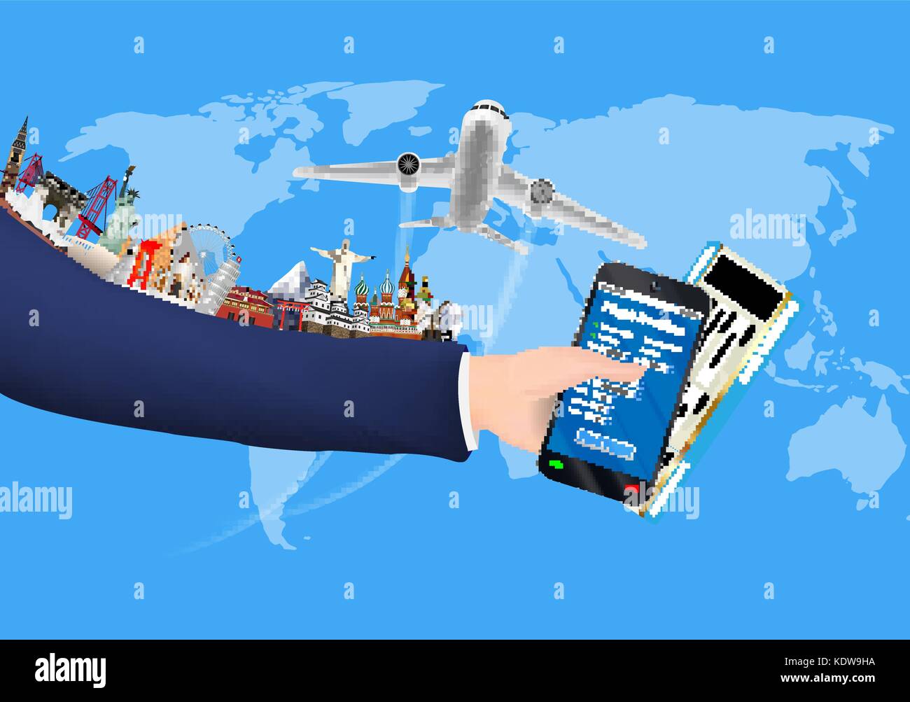 East africa landmarks Stock Vector Images - Alamy