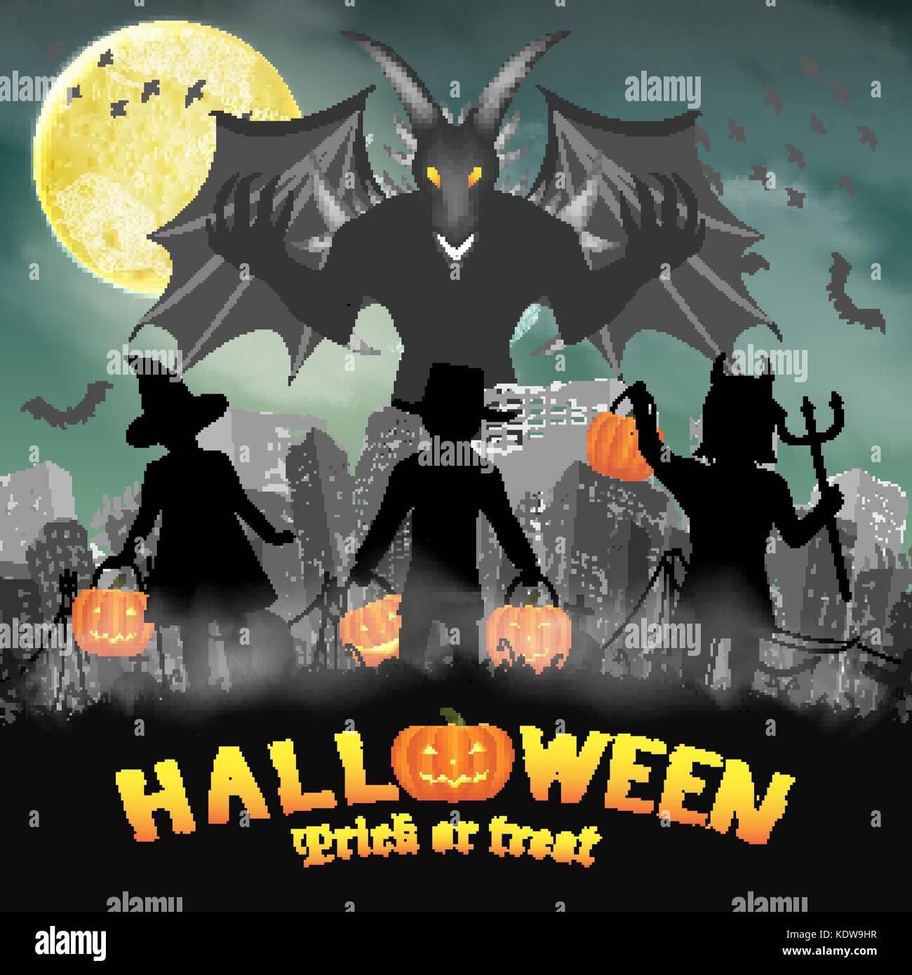 City devil Stock Vector Images - Alamy