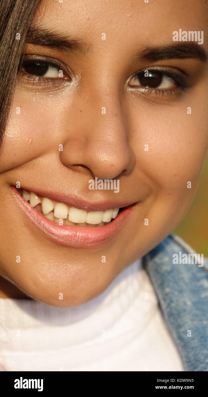 Face Of Pretty Female Stock Photo - Alamy