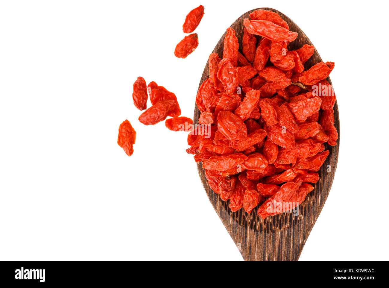 dried goji berries isolated on white background Stock Photo - Alamy
