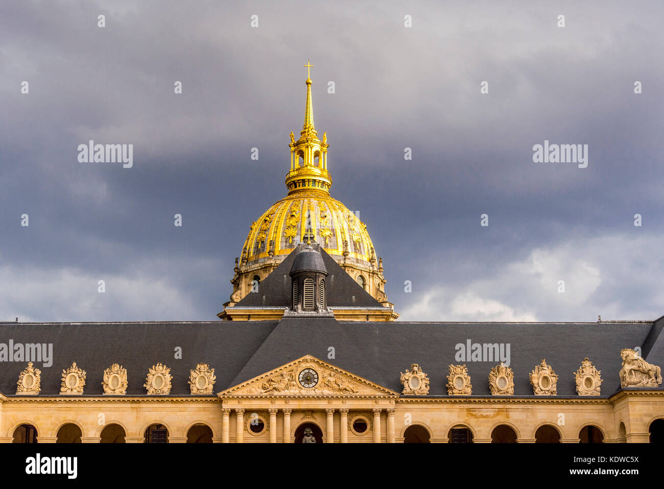 The dome of at Les Invalides in Paris, France Stock Photo - Alamy