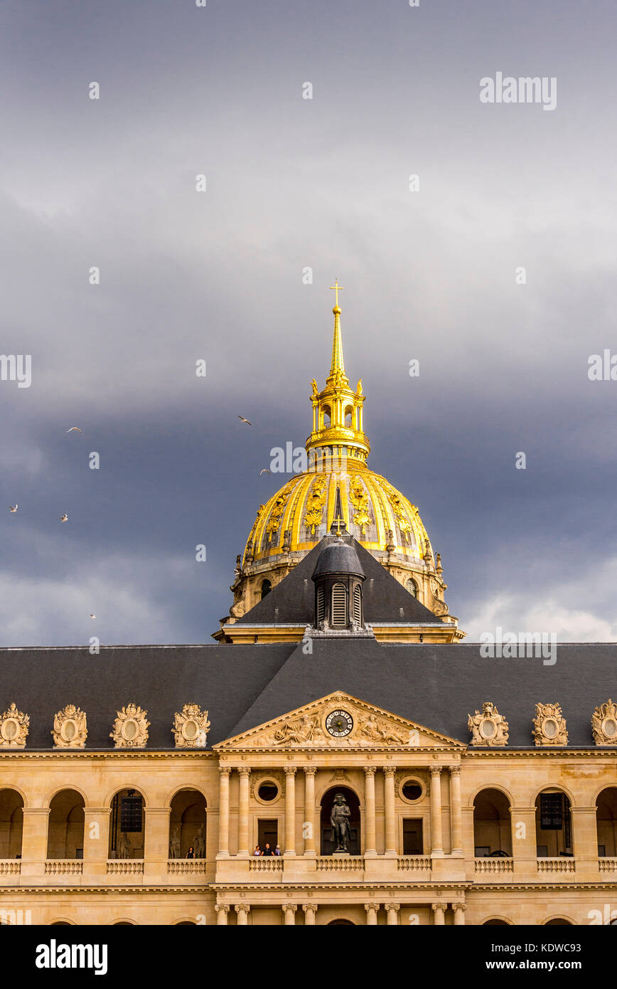 The dome of at Les Invalides in Paris, France Stock Photo - Alamy