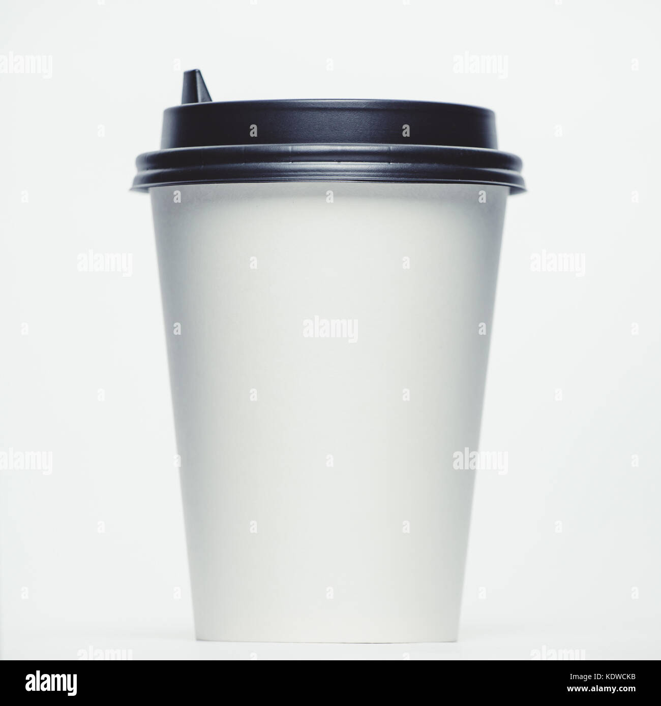 Paper cup with cap Stock Photo - Alamy