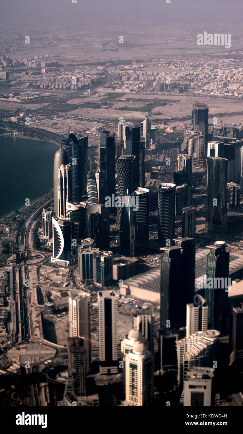 Qatar aerial hi-res stock photography and images - Alamy