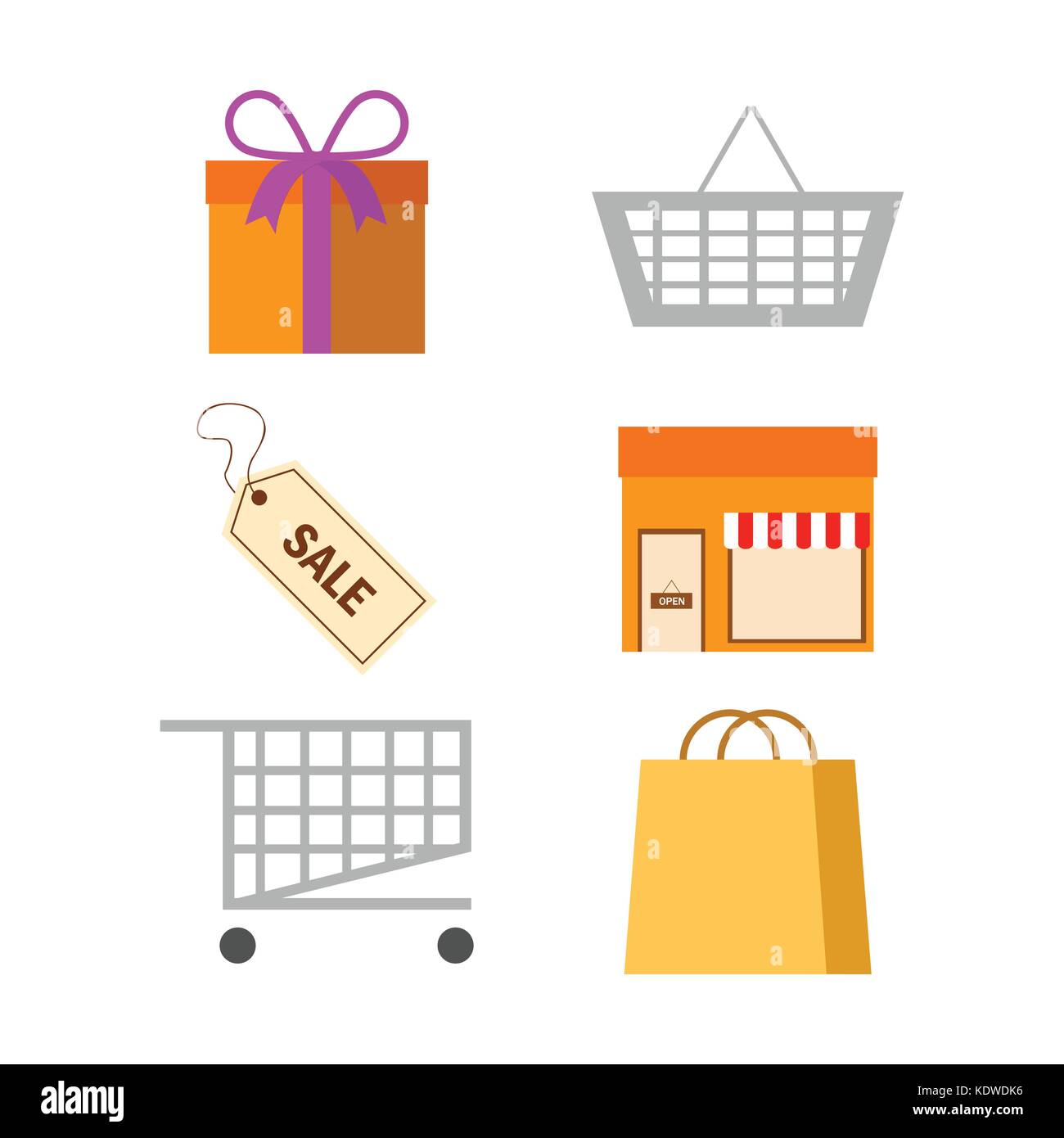 Shopping Related Illustration Icon Stock Vector Image & Art - Alamy