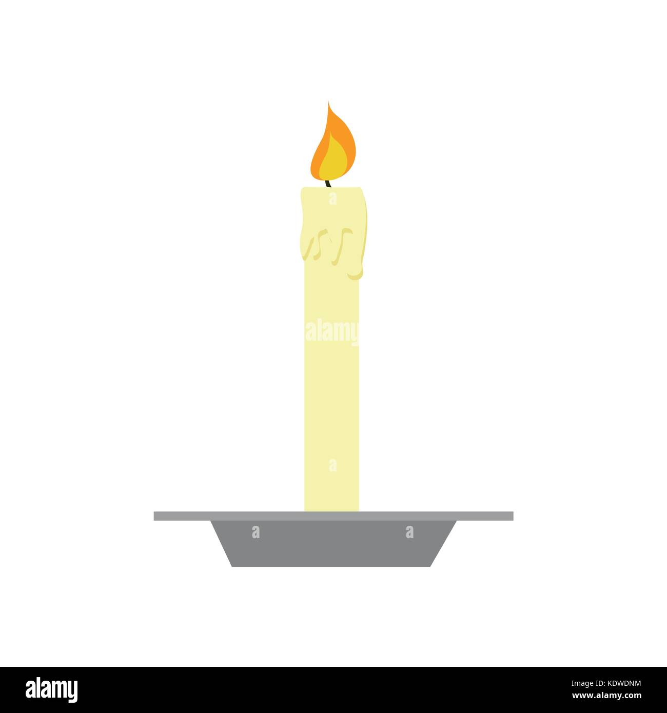 Dinner Table Candle Light Stock Vector Image & Art - Alamy