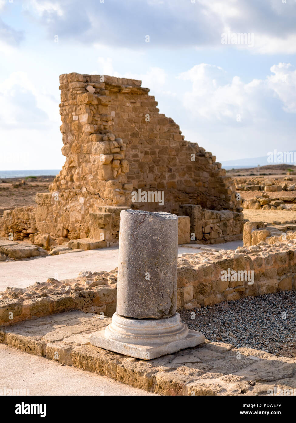 Paphos, Cyprus - Ancient stones and ruins of Kato Pafos archaeological ...