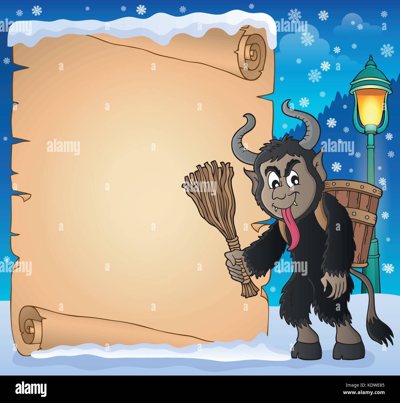 Krampus vector vectors hi-res stock photography and images - Alamy