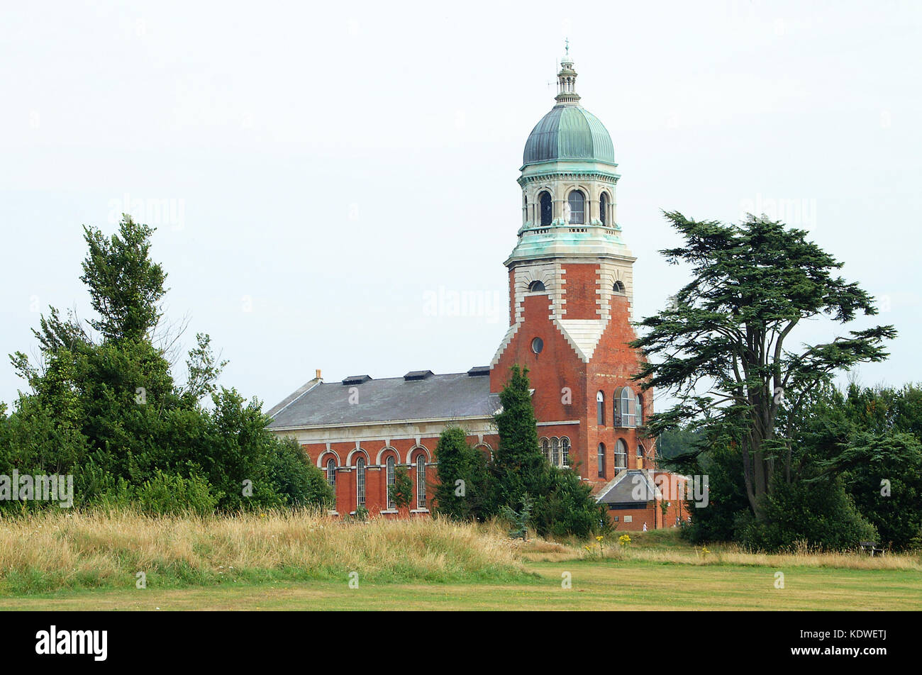 Netley Chapel at the Royal Victoria Country Park on Southampton Water ...