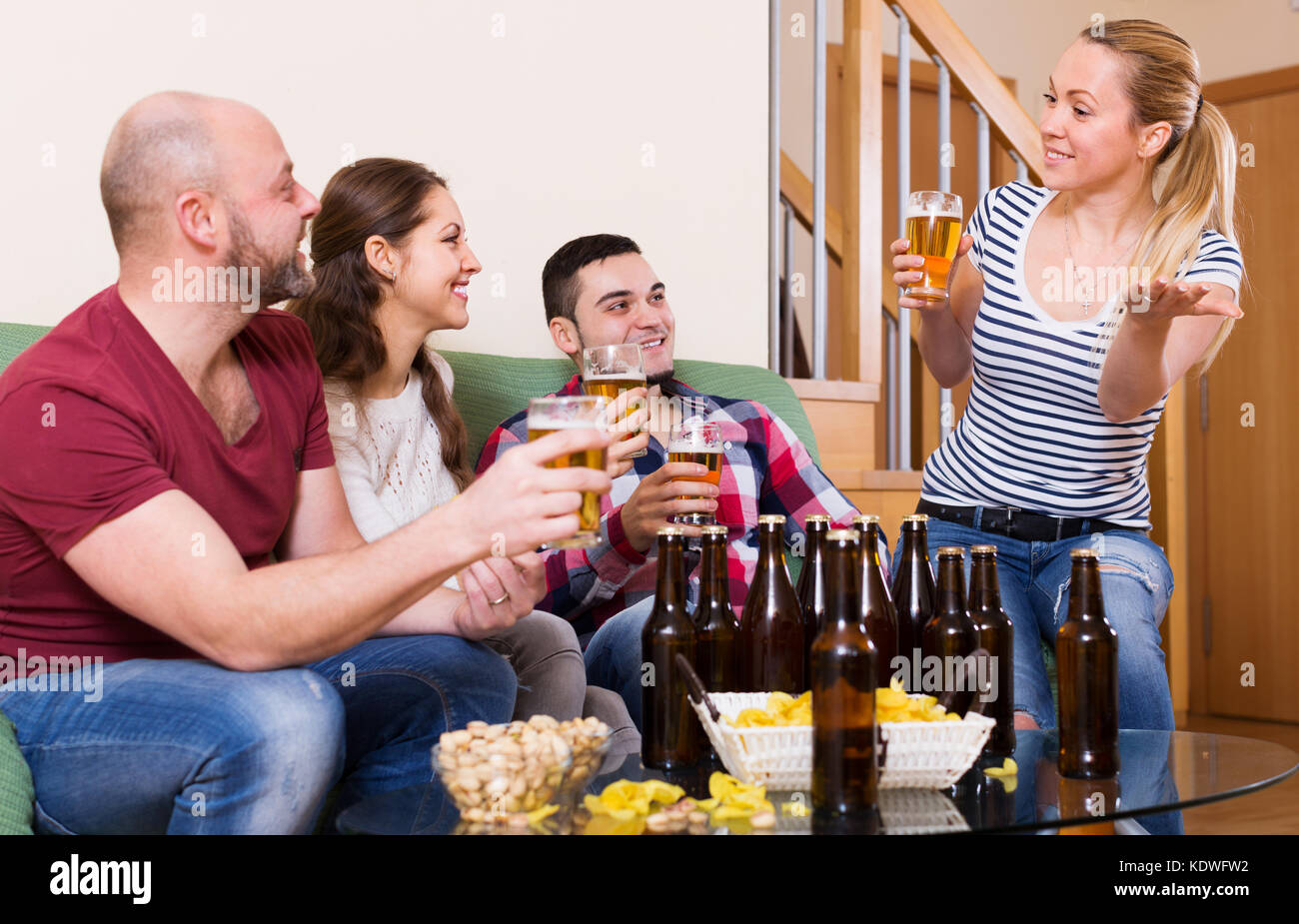 couples having fun at house party together at home Stock Photo - Alamy