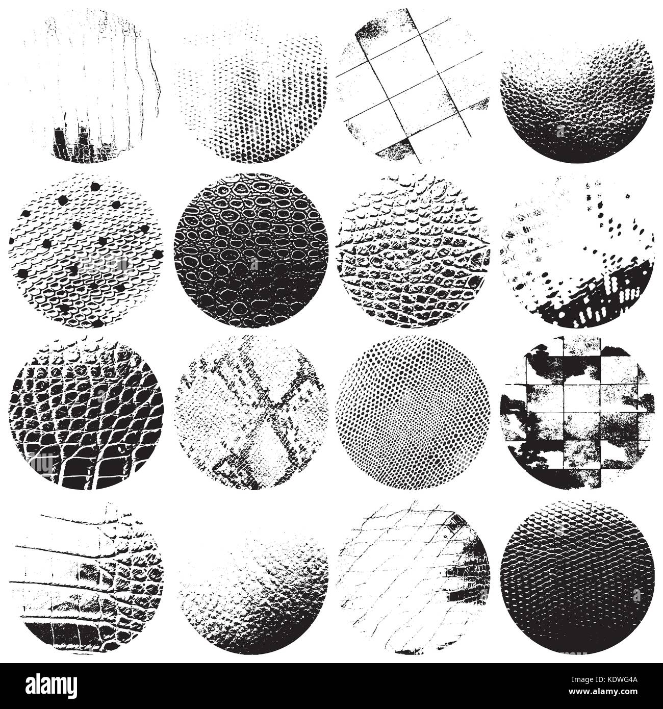 Circular Grunge Textures Set03 Stock Vector Image & Art - Alamy