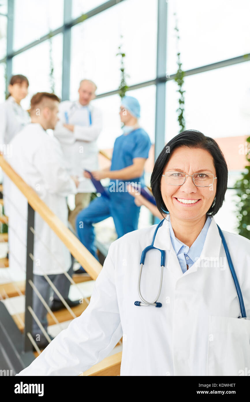 Senior doctor as clinic chief medical specialist Stock Photo - Alamy