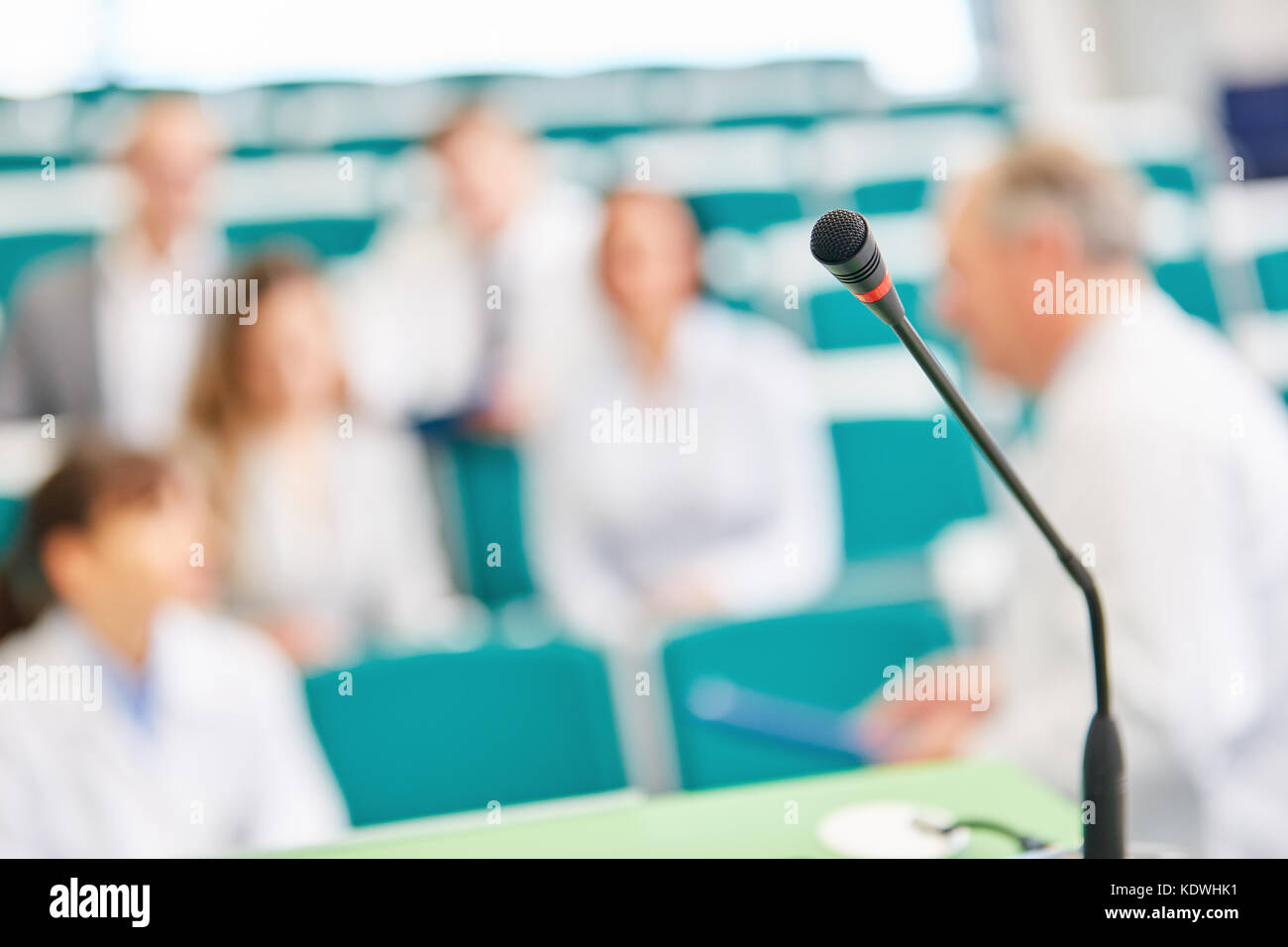 Doctors and students in medicine exam in university lecture hall Stock ...