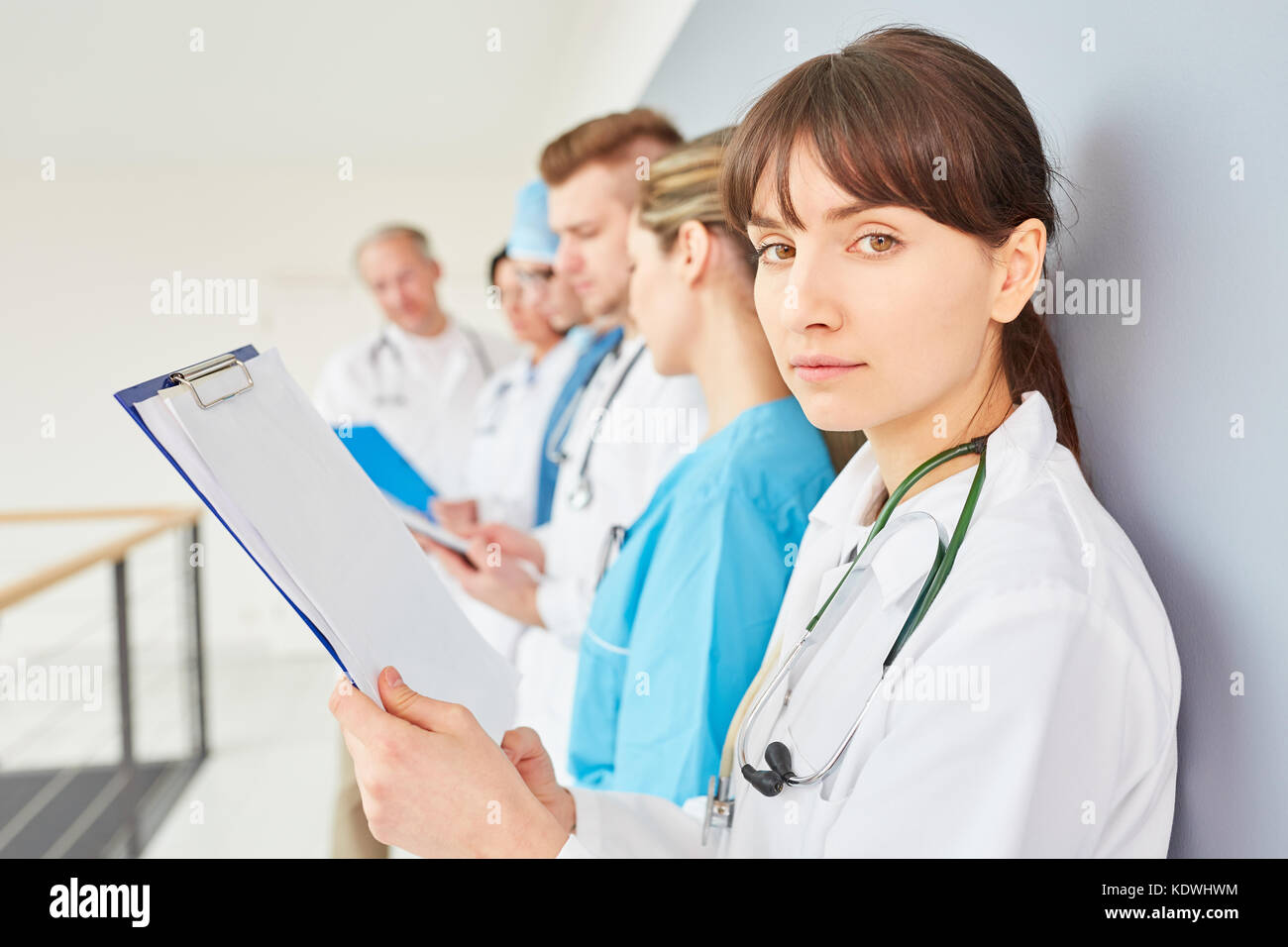 Woman as medicine student in physician apprenticeship Stock Photo - Alamy