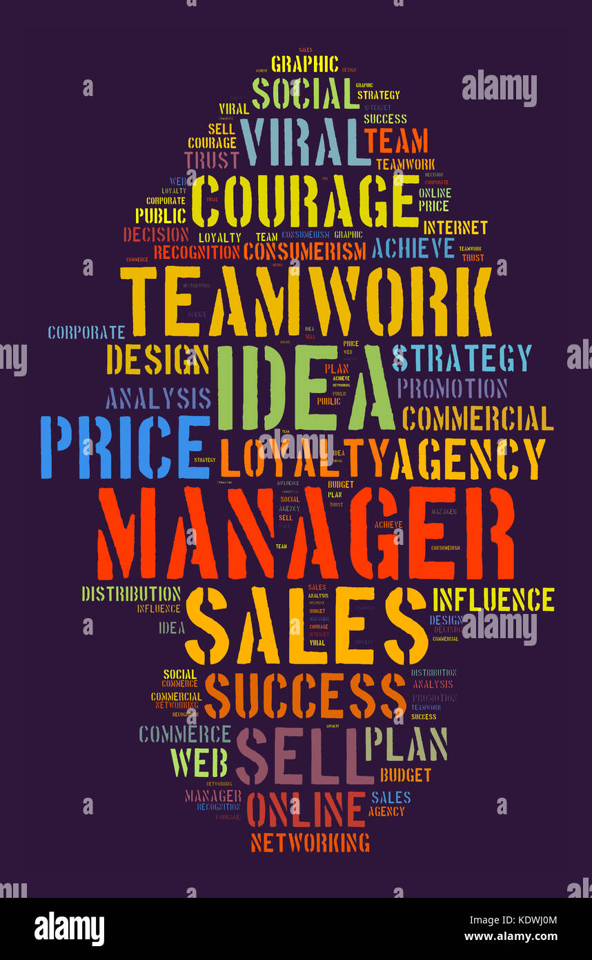 Manager word cloud concept over white background Stock Photo - Alamy