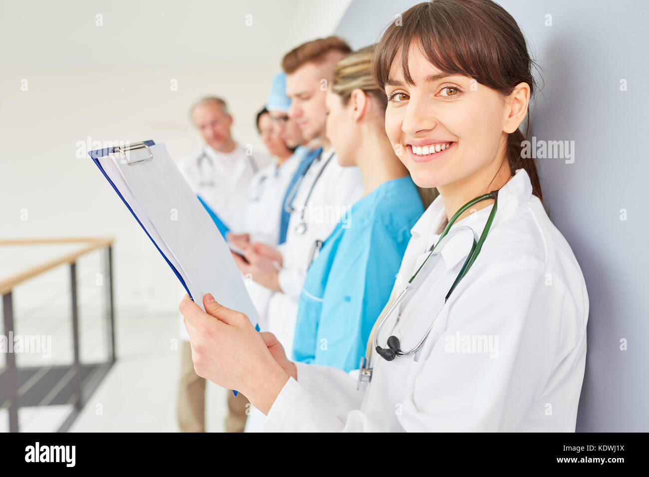 Young woman as nurse or doctor in training Stock Photo - Alamy