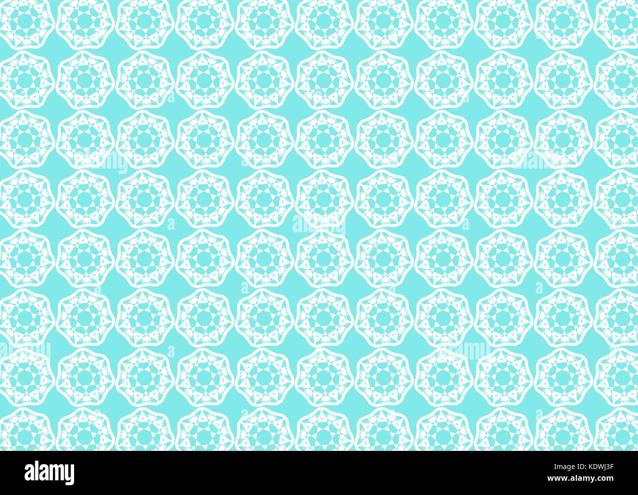 white snowflake repeated pattern blue background Stock Vector Image ...
