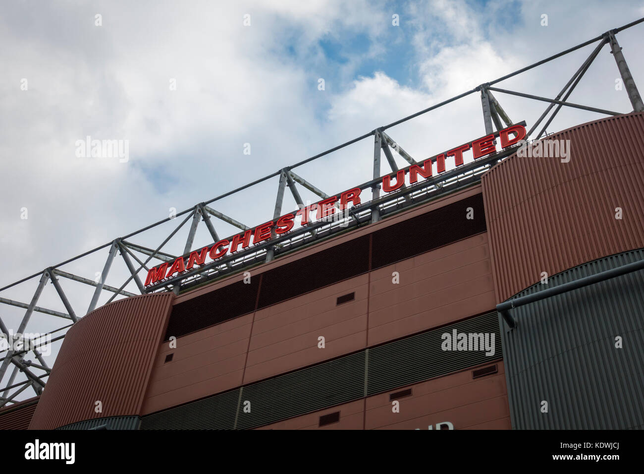 The Sir Alex Ferguson Stand at Old Trafford. Home of Manchester United ...