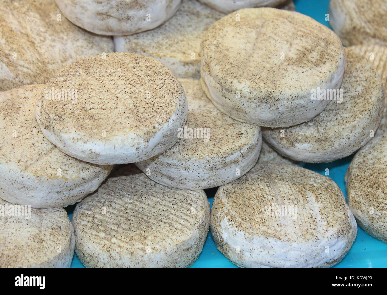 some small forms of fresh cheese Stock Photo - Alamy