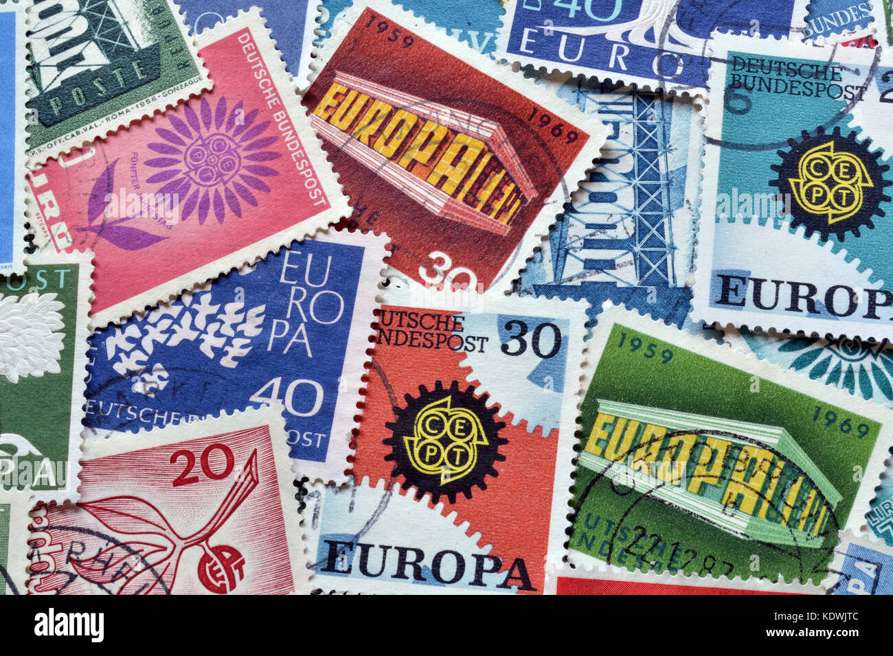 Postage stamps printed by Germany, Italy, Holland, Switzerland in which ...