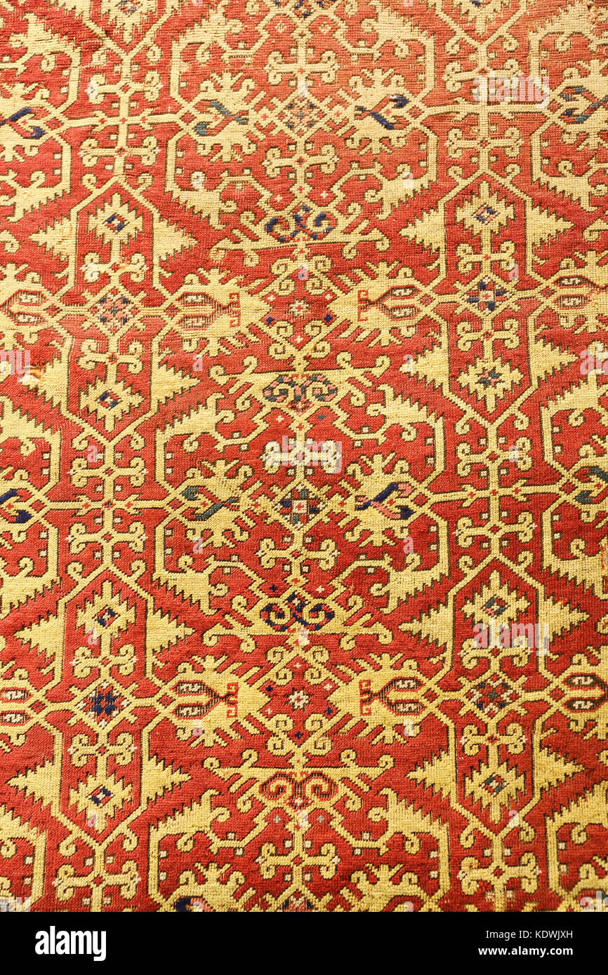 Detail of Turkish Carpet in Istanbul City, Turkey Stock Photo - Alamy