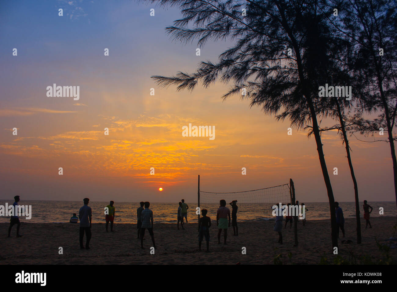 Kerala Photos - Beach Photos - Sunset Stock Photo - Alamy