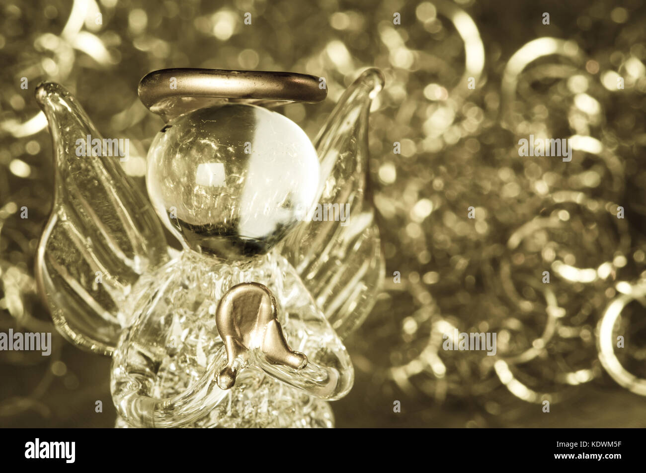 little vitreous angel on silver background Stock Photo - Alamy