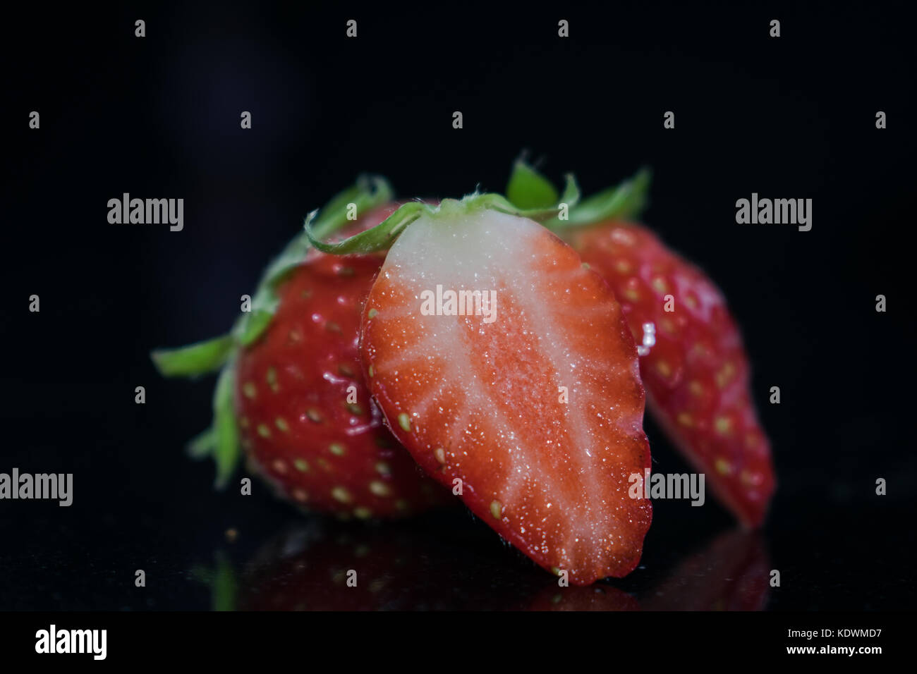 Bright red strawberry fruit healthy food Stock Photo - Alamy