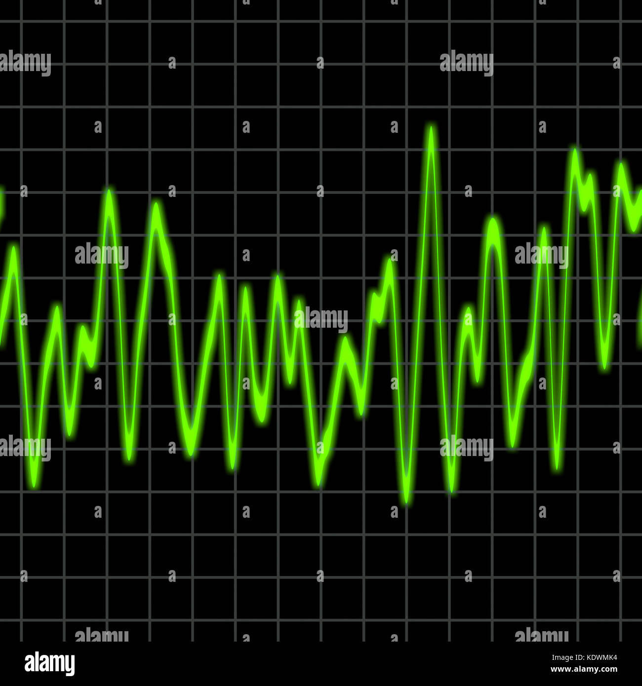 Green technology display from oscilloscope Stock Photo - Alamy