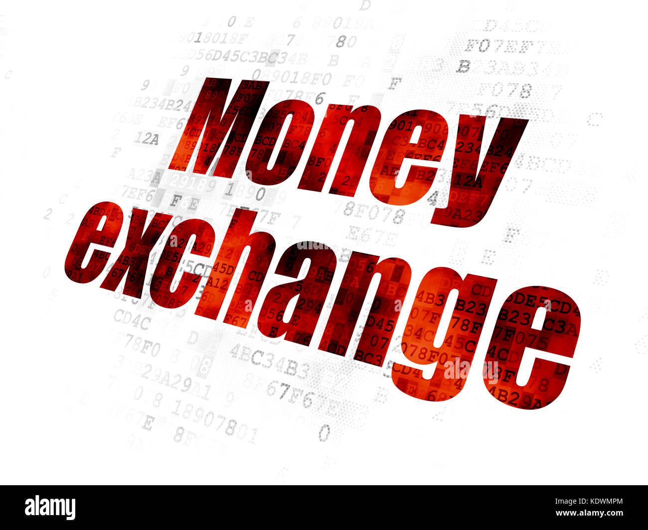 Currency concept: Money Exchange on Digital background Stock Photo - Alamy