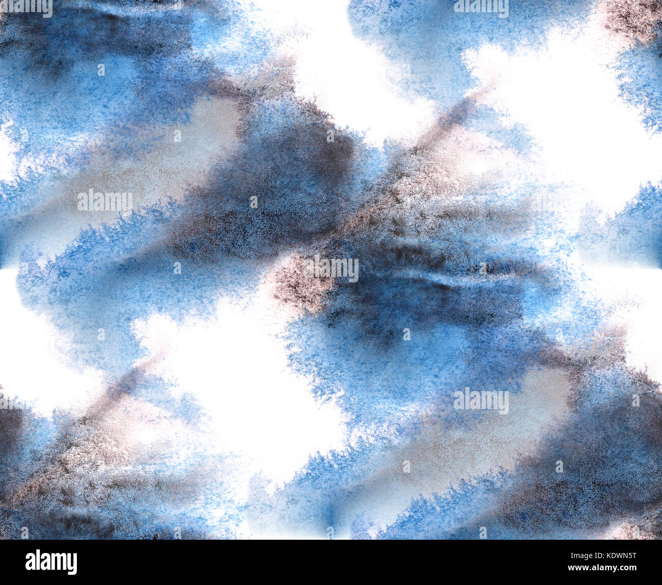 modern artist seamless blue, black watercolor wallpaper texture Stock ...