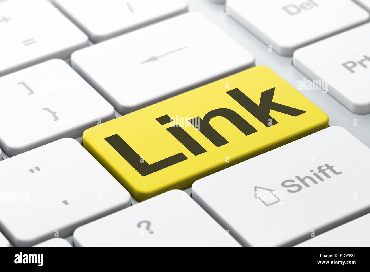 Web design concept: Link on computer keyboard background Stock Photo - Alamy
